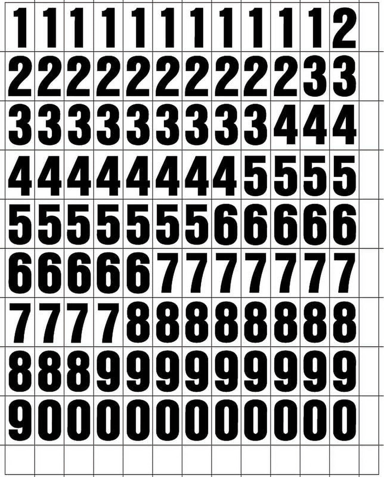 Walmart 1" Reflective Self-Adhesive Vinyl Numbers, Waterproof Stick-on ...