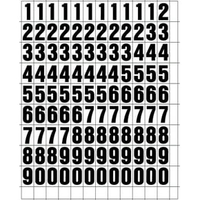 1 Inch Number Stickers