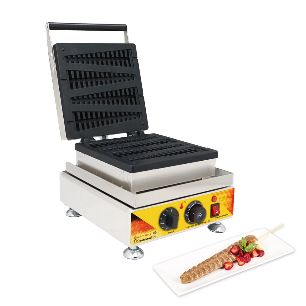 Stick Waffle Maker | 4 Christmas Tree Shaped Waffles | Stainless Steel ...