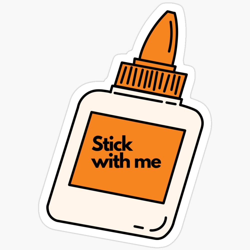 Stick With Me Sticker Phone Decal Water Bottle Stickers Car Decals ...