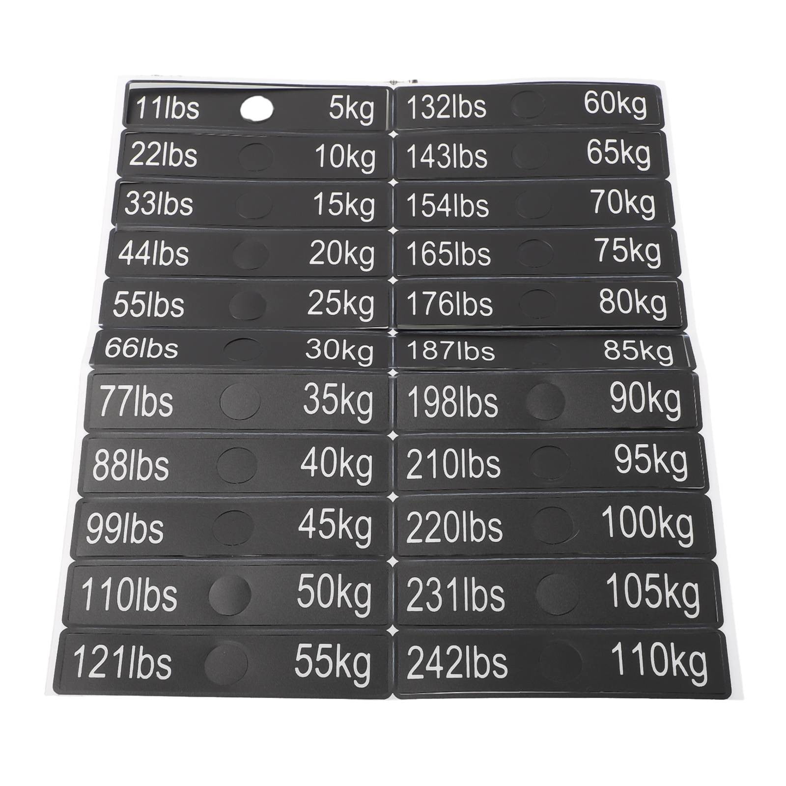 Stick on Numbers Sticker Labels for Gym Weights Track Your Progress ...