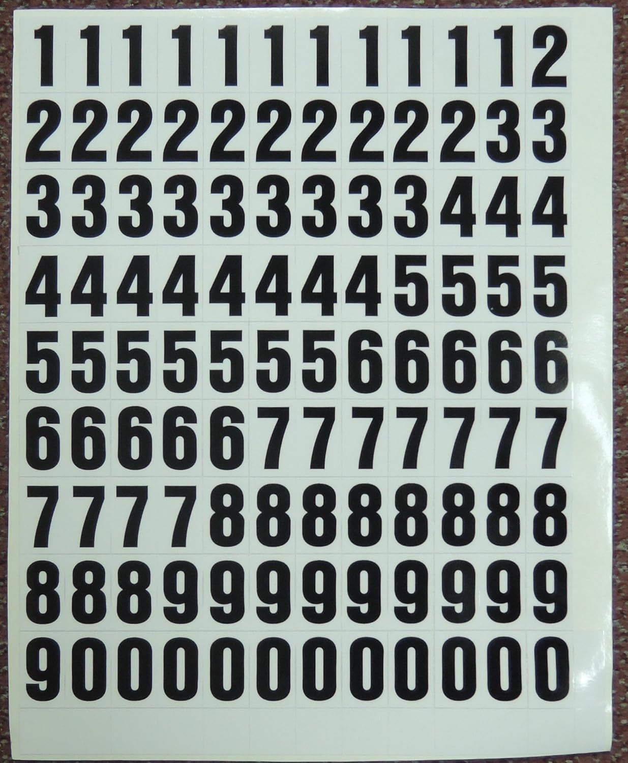 Stick on Numbers and Lettering, Self Adhesive for Signs, Boats, Office ...