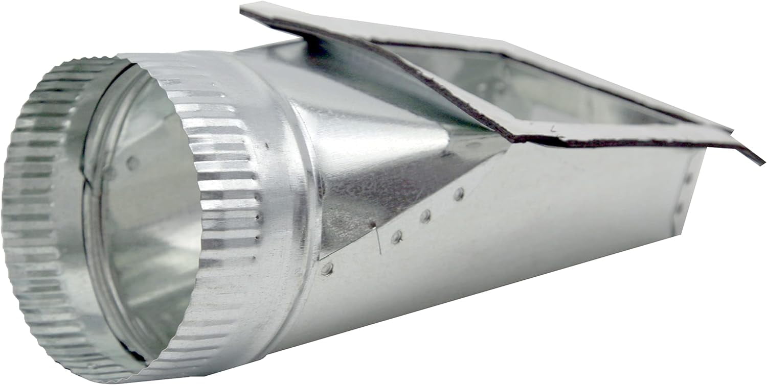 Stick-on Take-Off | Take Off Duct | This 5" Galvanized Steel Metal Duct ...