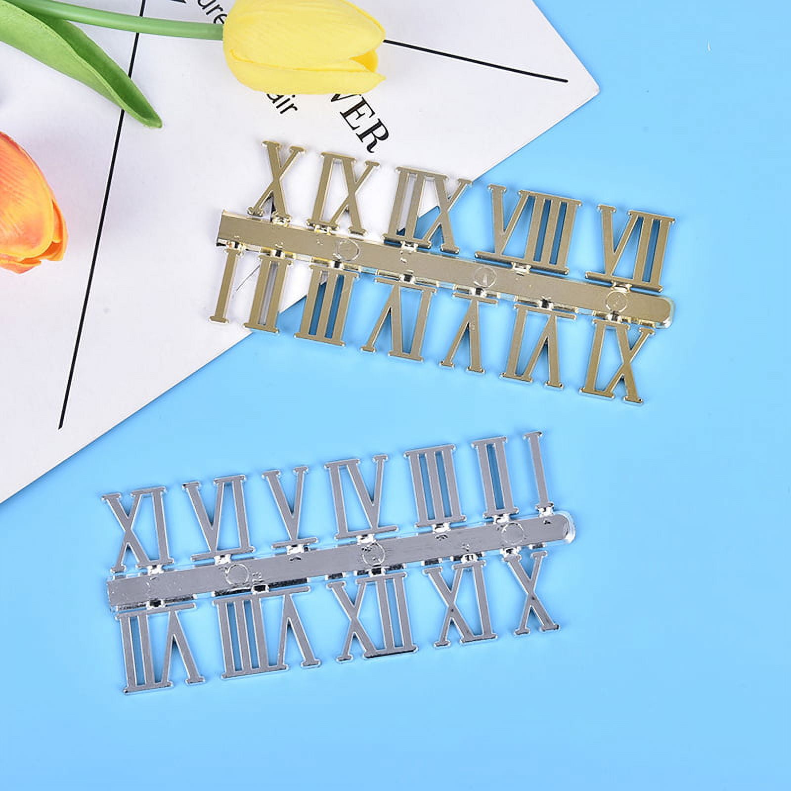 Stick on clock numbers roman numerals 2.3cm art craft dial sticking ...