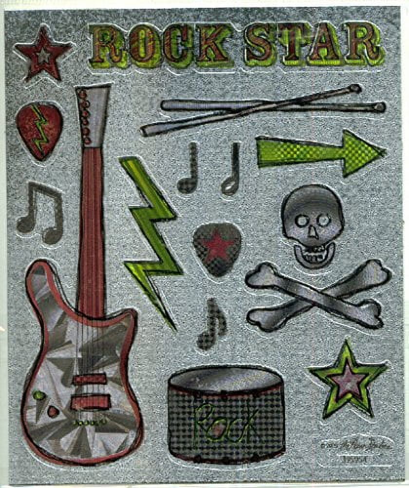 Stickabilities the Paper Studio Foil Stickers - Boy -Rock Star ...
