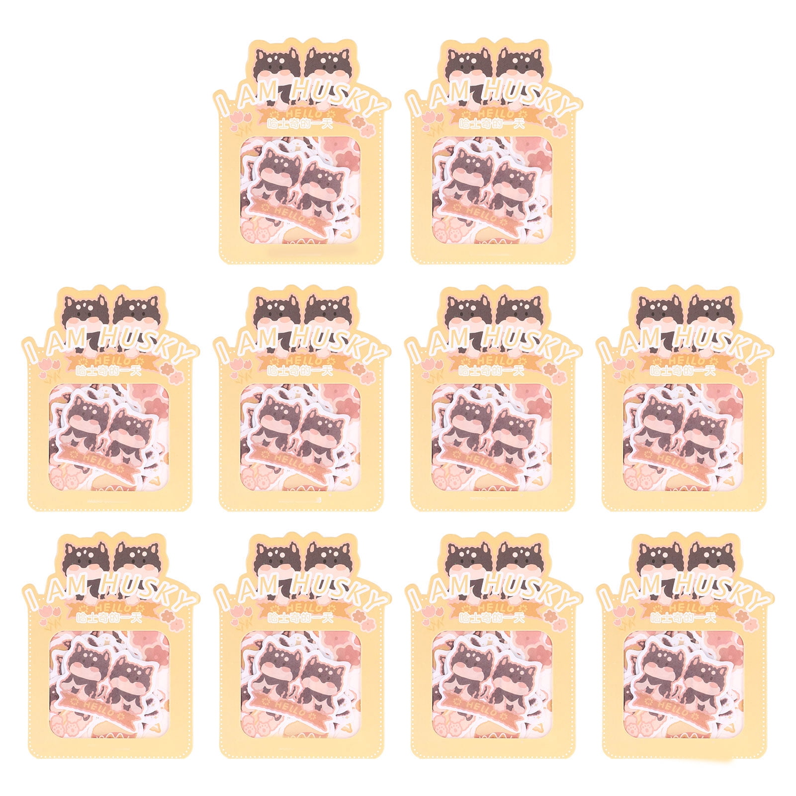 Sticker 10PCS Eco‑Friendly Paper Material Waterproof Dust‑proof Easy to ...