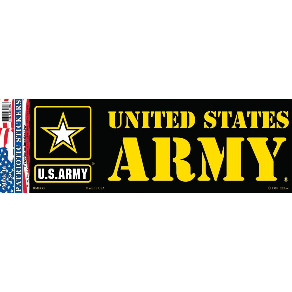 Eagle Emblems BM0453 Sticker - Army Logo, US - 3.5 x 10 in. - Walmart.com