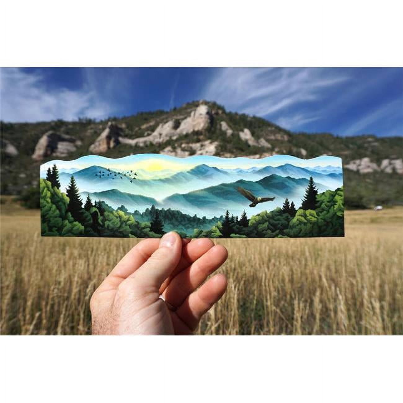 Sticker Art 10 in. Revival Mountain Wrap Sticker - Walmart.com