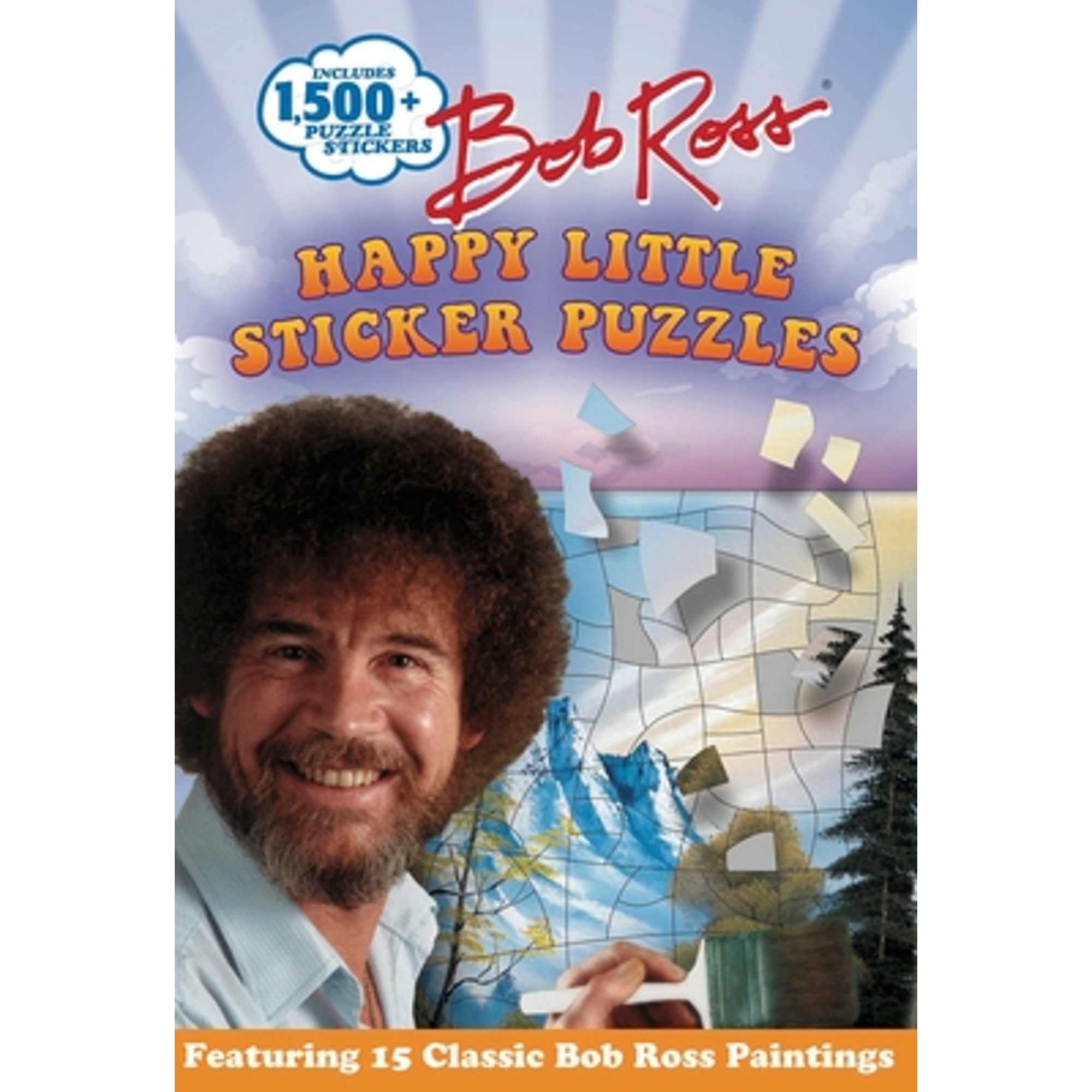 Pre-Owned Bob Ross Happy Little Sticker Puzzles (Sticker Art Puzzles ...