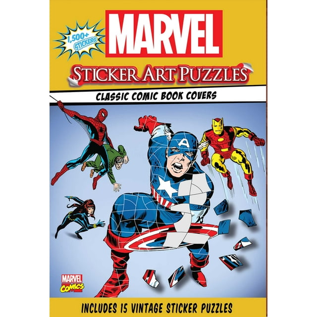 Sticker Art Puzzles: Marvel Sticker Art Puzzles (Paperback) - Walmart.com