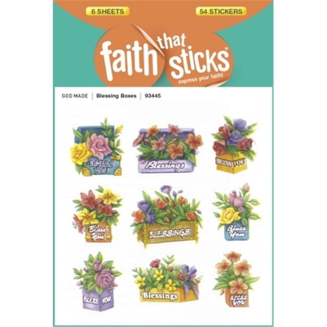 Sticker Blessings Boxes Faith That Sticks Walmart