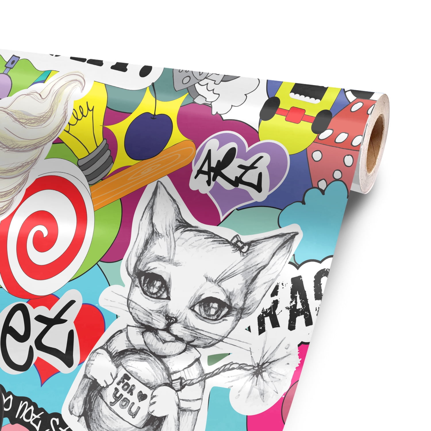 Sticker Bomb 96” x 52” Vinyl Wrap Sheet for large or custom items | 3M ...