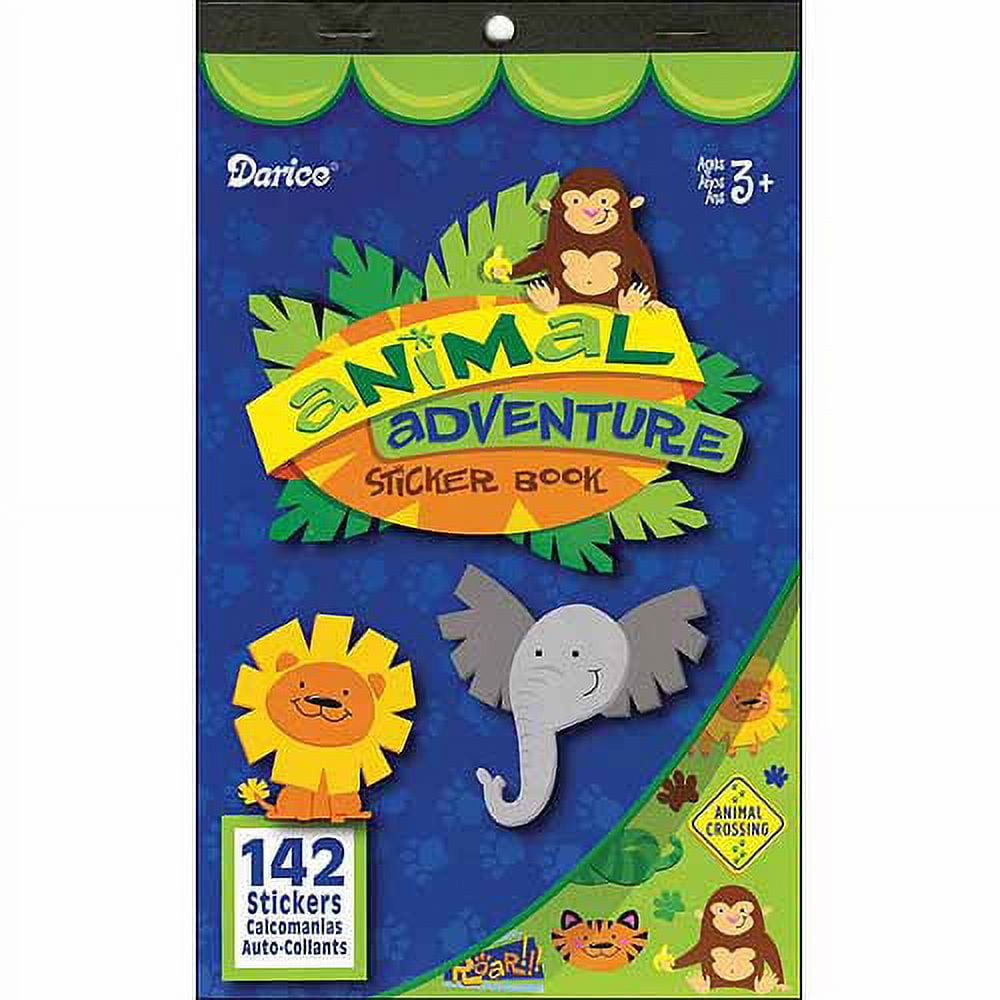 Sticker Book Animal Adventure 142Pc - Walmart.com