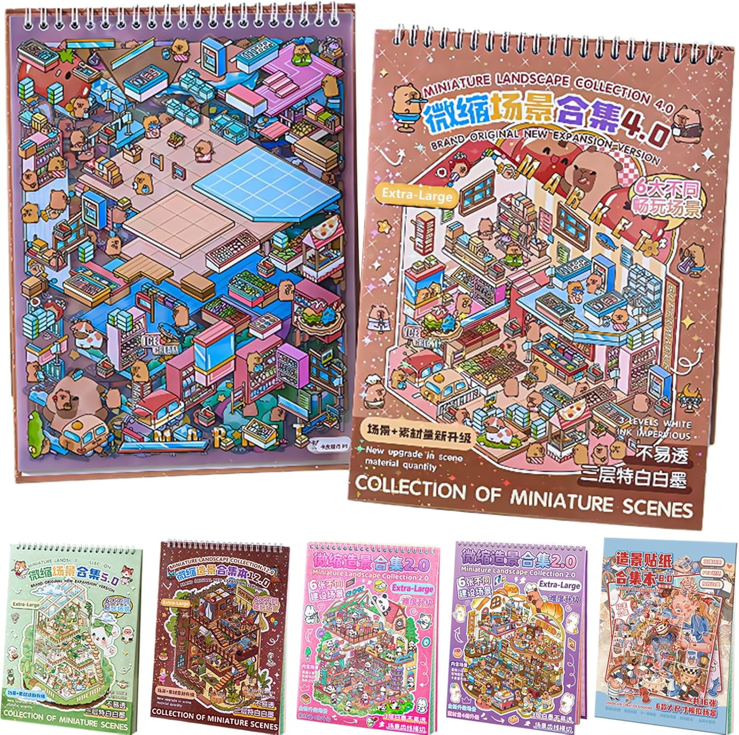 Sticker Book Collection, 800+ DIY Sticker Scenes, Craft Kit for , Mix ...