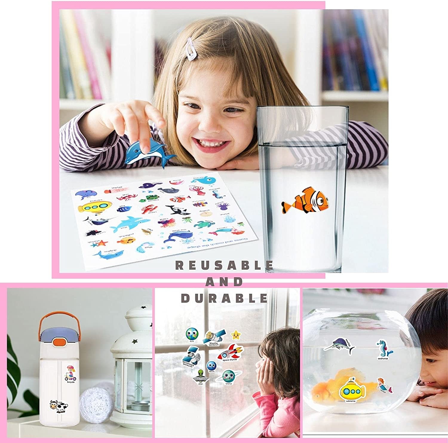 Sticker Book, Kids Sticker Book, Reusable Stickers Book,My Body -The ...