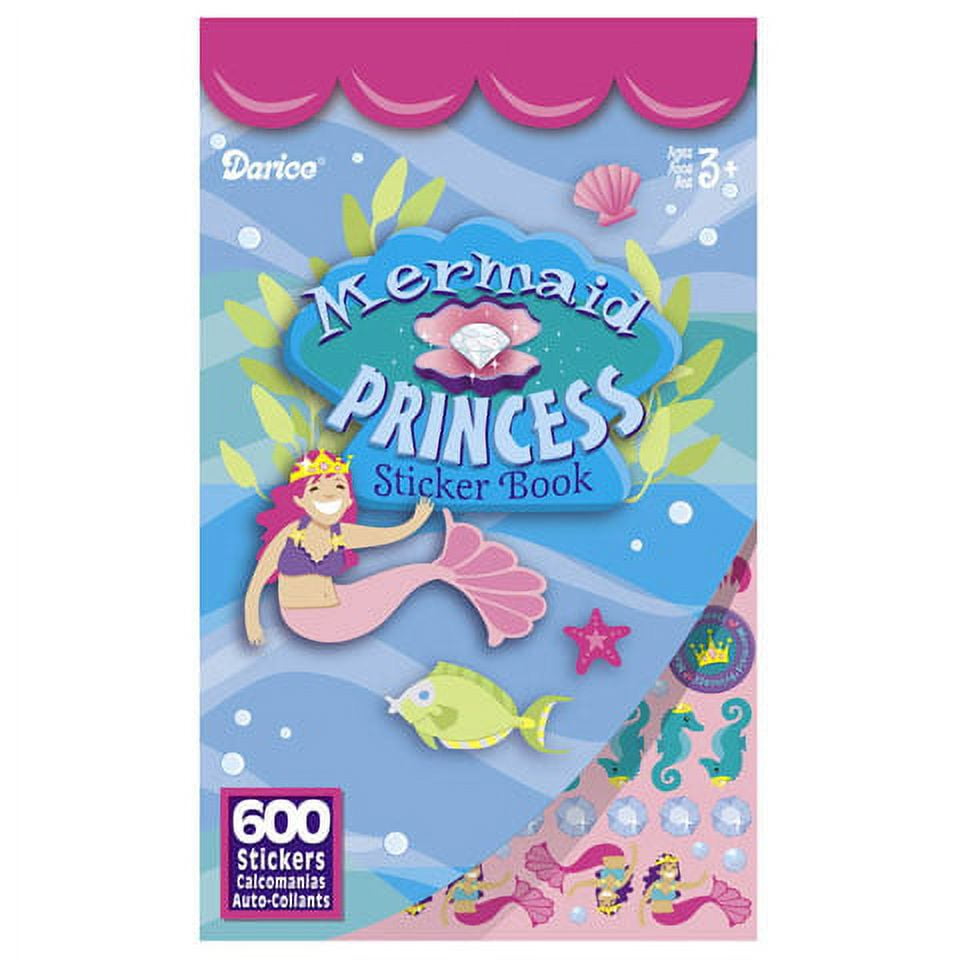 Sticker Book Mermaid Princess 600Pc - Walmart.com