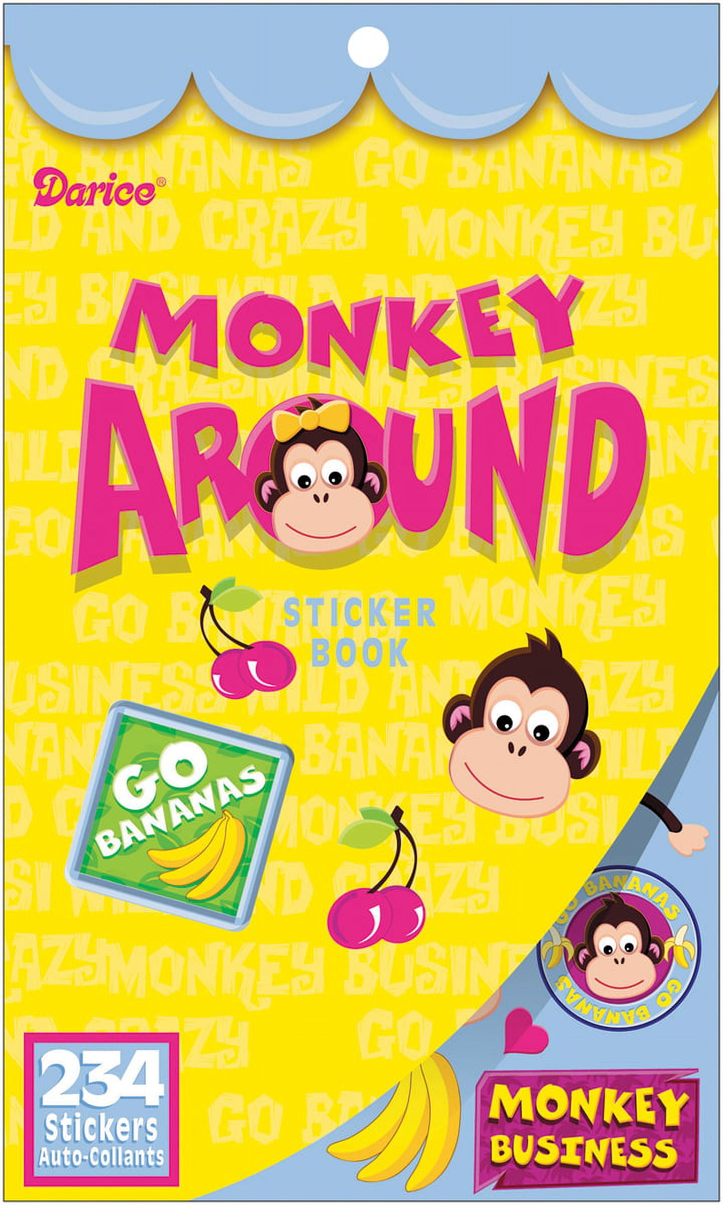 Sticker Book Monkey Around 234Pc - Walmart.com