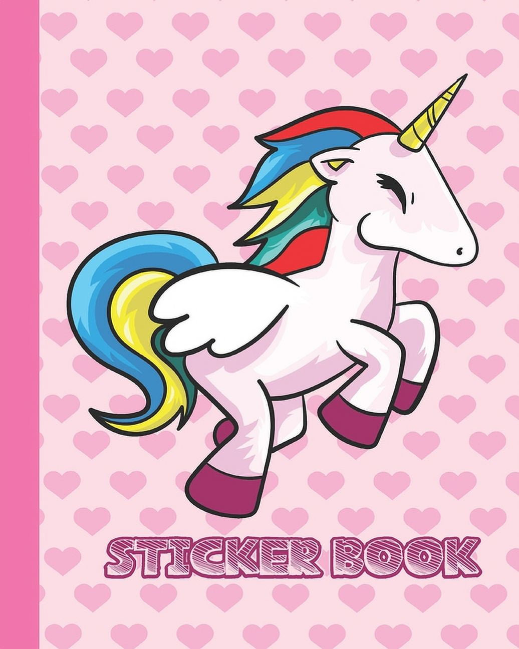 Sticker Book : Permanent Blank Sticker Collection Book for Girls with ...