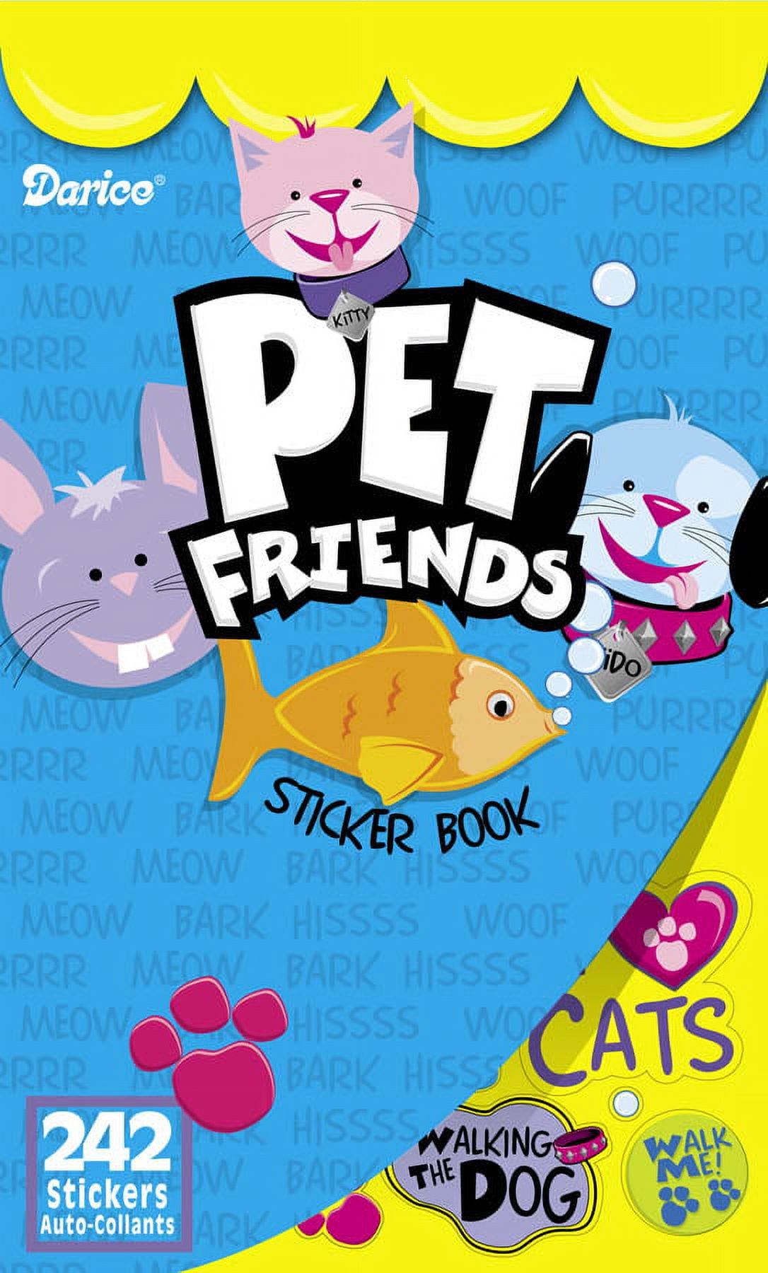 Sticker Book Pet Friends 242Pc - Walmart.com