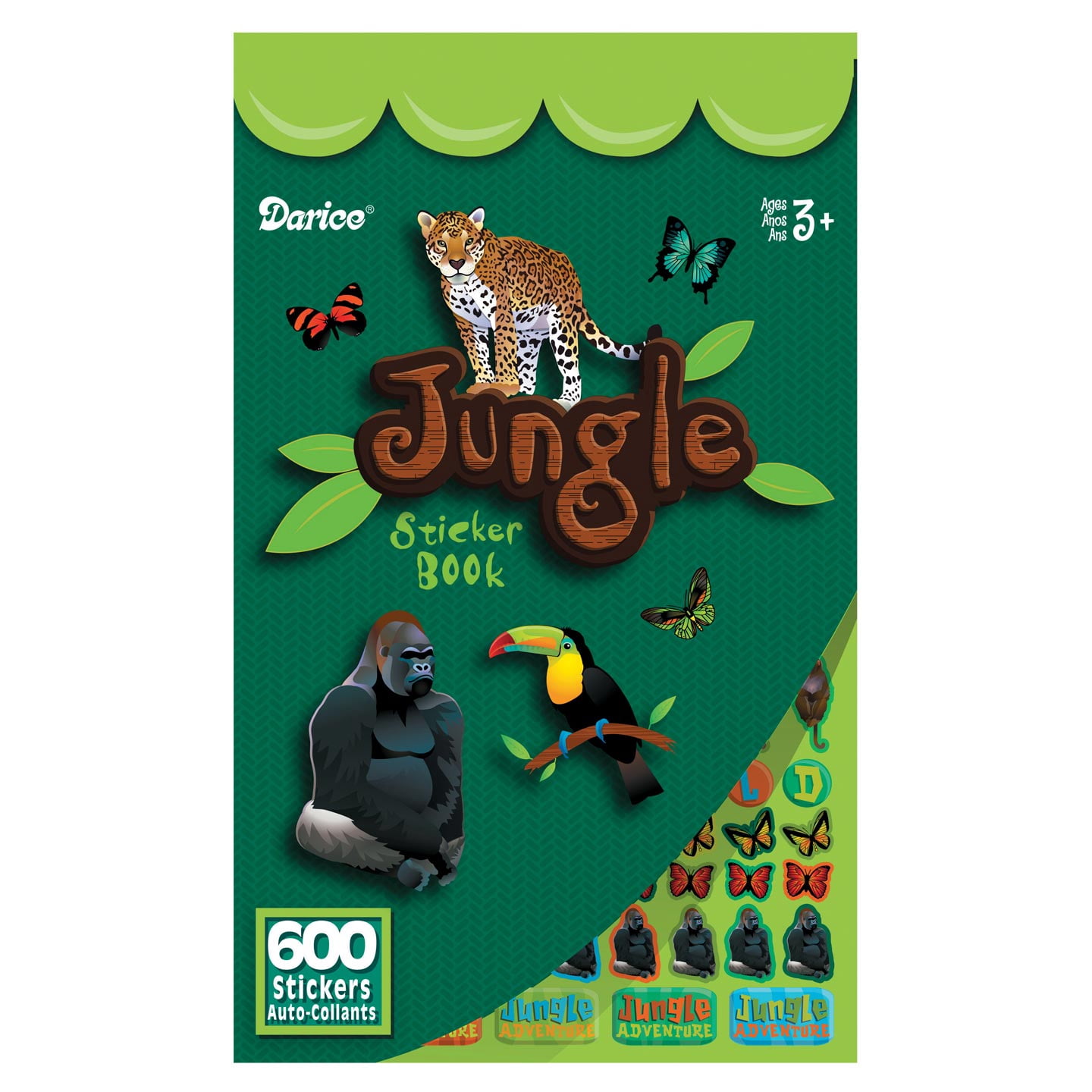 Sticker Books Jungle 600Pc - Walmart.com