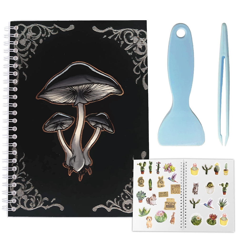Sticker Collection Book Hand Account Release Paper with Tweezers and ...