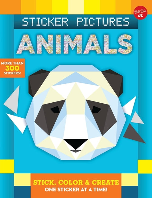 Sticker & Color-By-Number: Sticker Pictures: Animals: Stick, Color ...