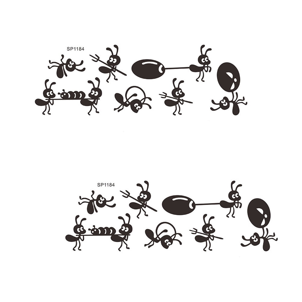 Sticker Decorate 2 Sheets Lovely Decal Cartoon Ant Ants Moving Little ...