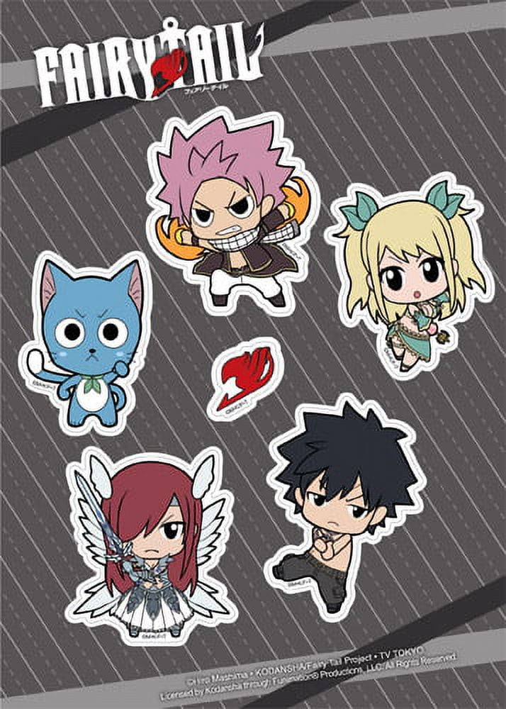 Fairy Tail Group Sticker Set - Anime - Walmart.com