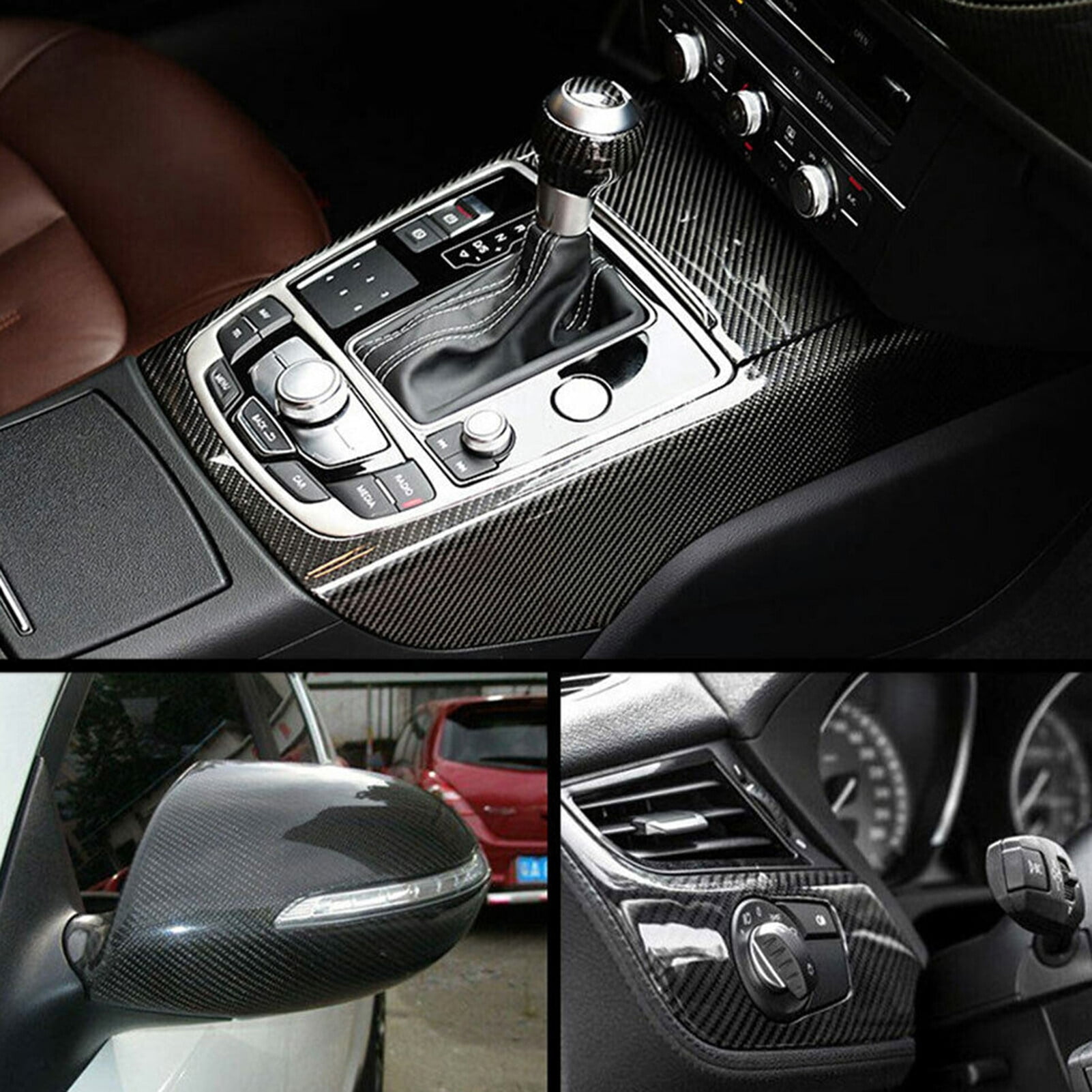 Sticker,Film Diy Decals Film Vinyl Wrap Carbon Fiber Adhesive Vinyl ...