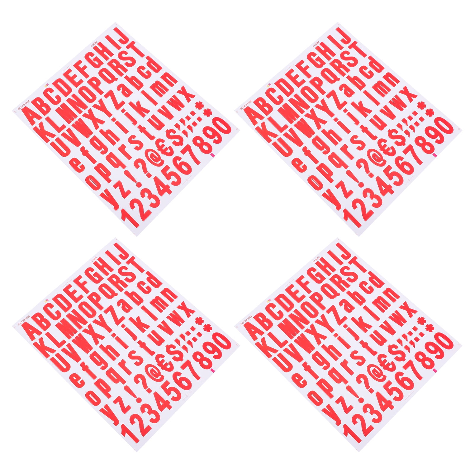Sticker Mailbox Numbers and Letters Stickers Decals Envelope 4 Pcs ...