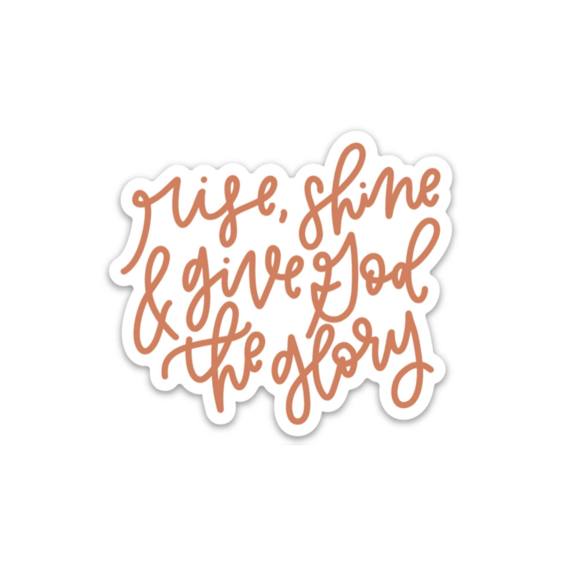 Sticker | Give God The Glory | Circle Sunshine - Walmart.com