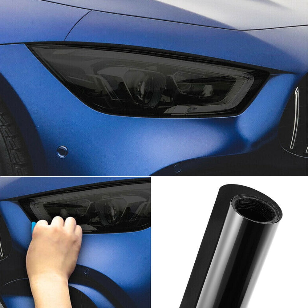 Sticker In Matte Black Tint Headlights Tail Lights Fog Lights Vinyl ...