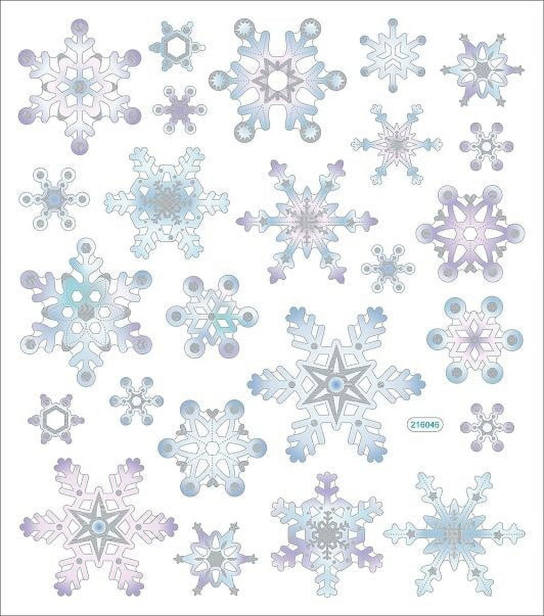 Sticker King Stickers-Silver & White Snowflakes - Walmart.com