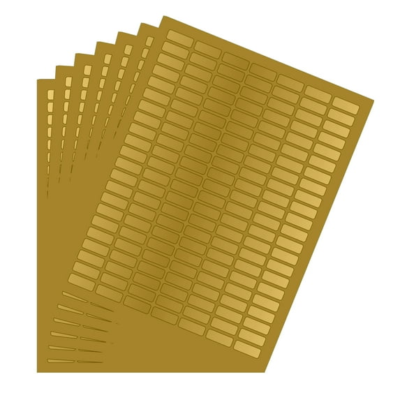Sticker Label Sheets Bulk Printable Paper Labels in Metallic Gold 1 ...
