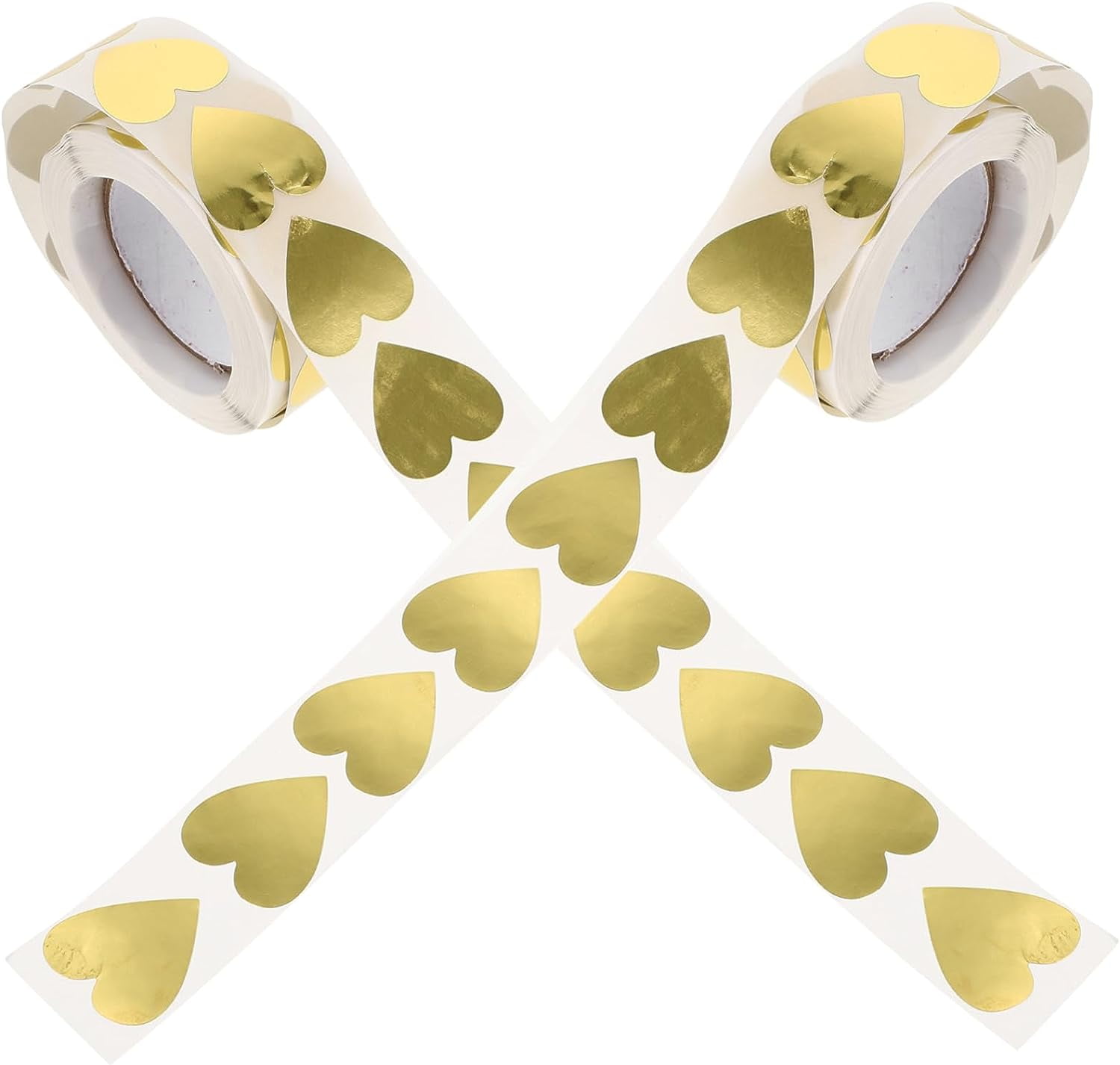 Sticker Labels 2 Rolls of Self-Adhesive Sealing Label Stickers Heart ...