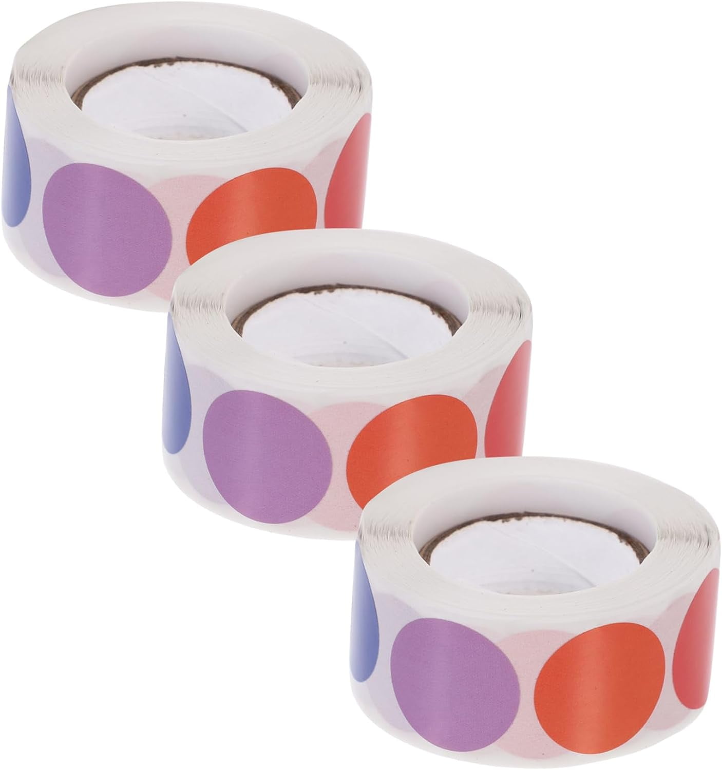 Sticker Labels 3 Rolls of Colored Dot Stickers Round Label Sticker ...