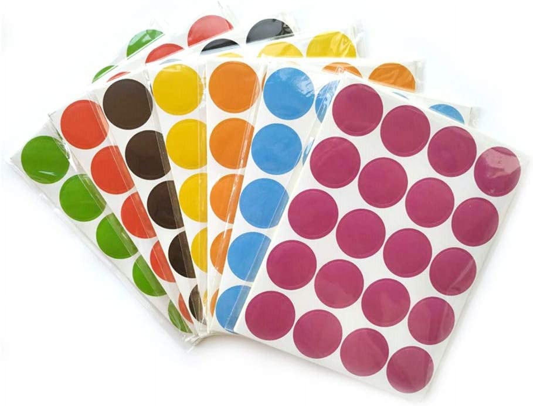 Sticker Labels Circle Stickers 70PCS Color Coding Labels Sticky Round ...