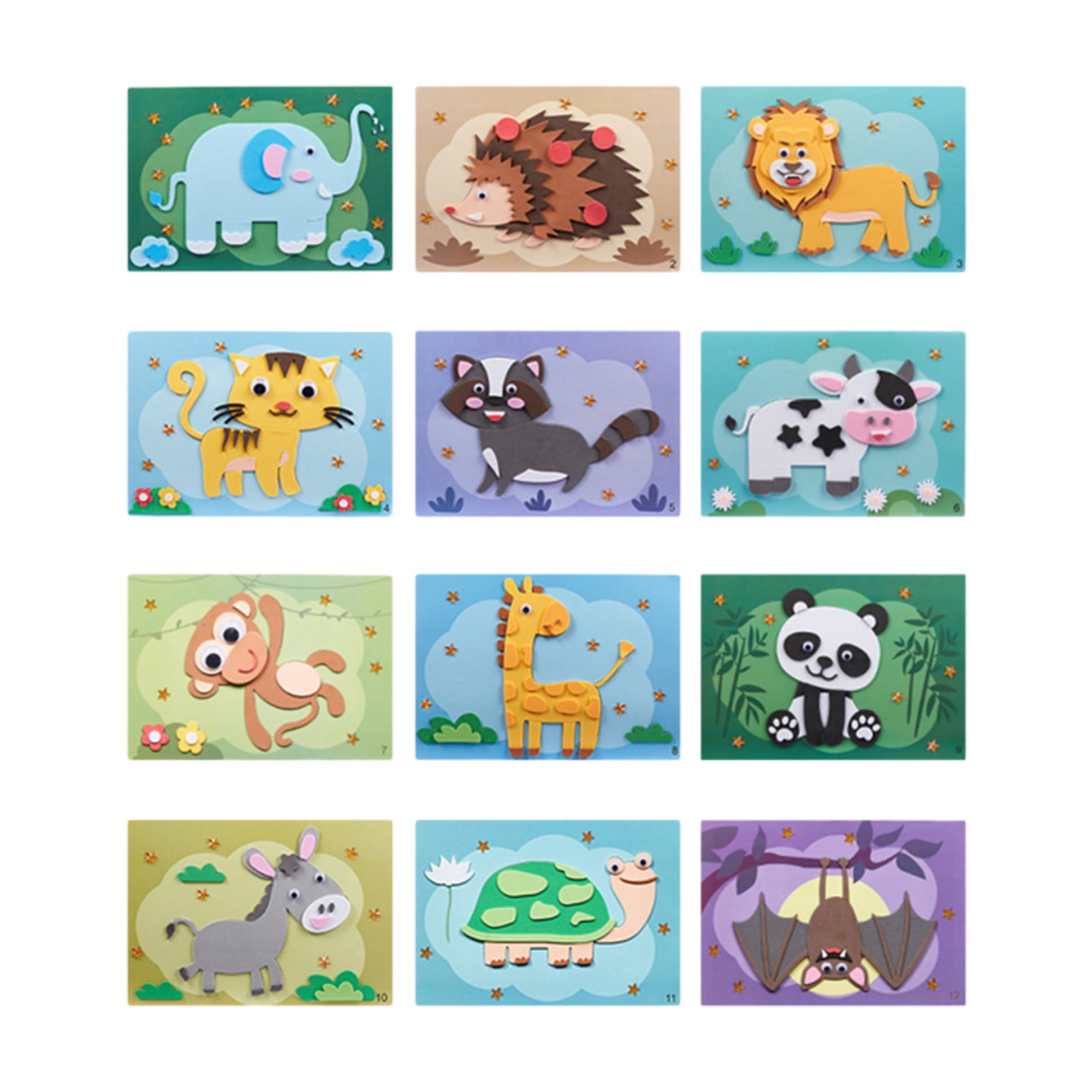 Sticker Maker Kits For Kids Children's EVA Sticker Pasting DIY Material ...