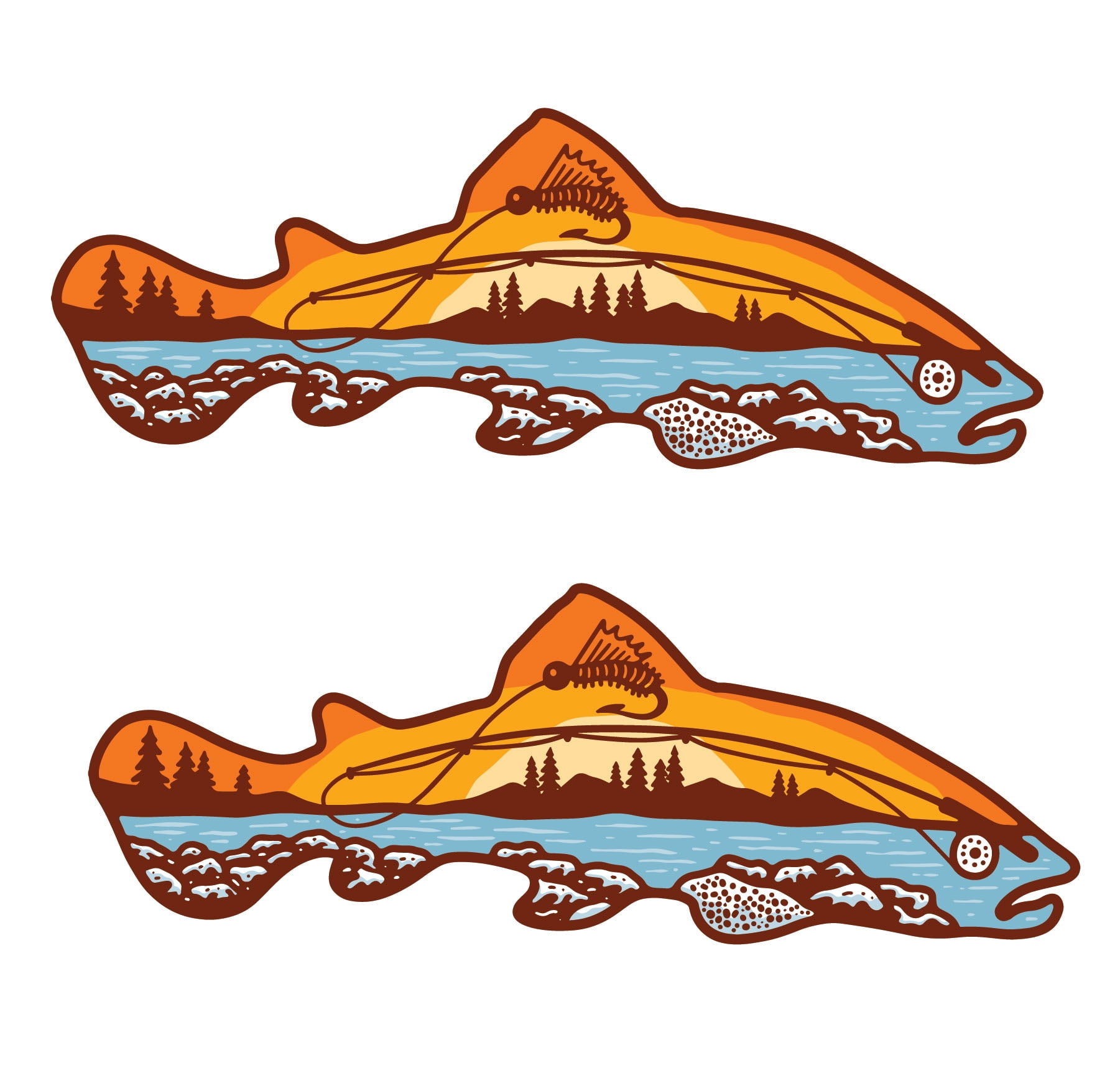 Sticker Mania Outdoors Sticker Decals - Fun Decal Set, Weather ...