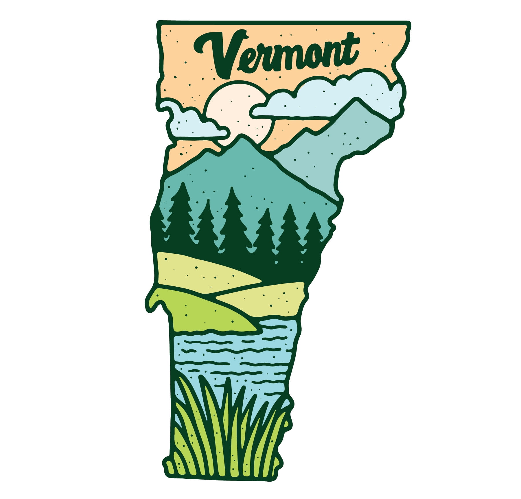 Sticker Mania Outdoors Sticker Decals - Fun Decal Set, Weather ...