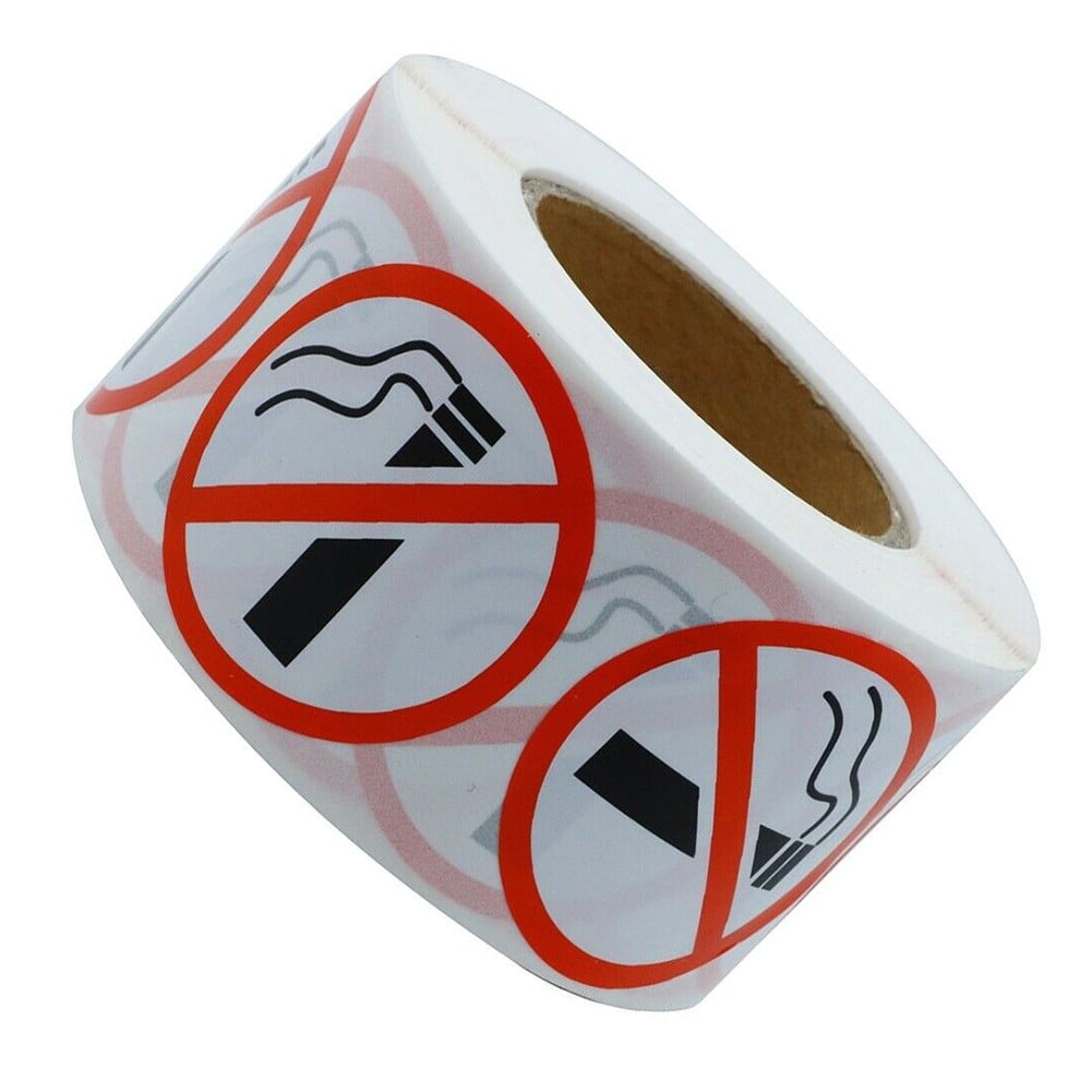 Sticker No Smoking Sign Sticker Adhesive Paper Decal No Smoking Sign ...