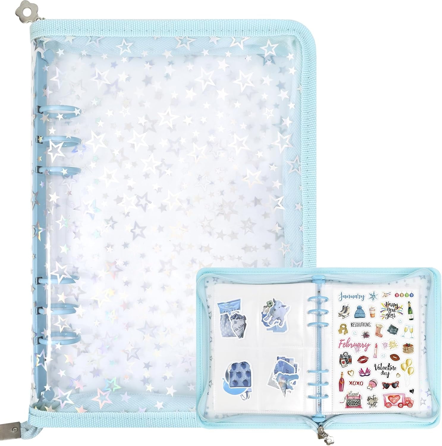 Sticker Organizer Binder - Reusable Sticker Collecting Book Storage ...