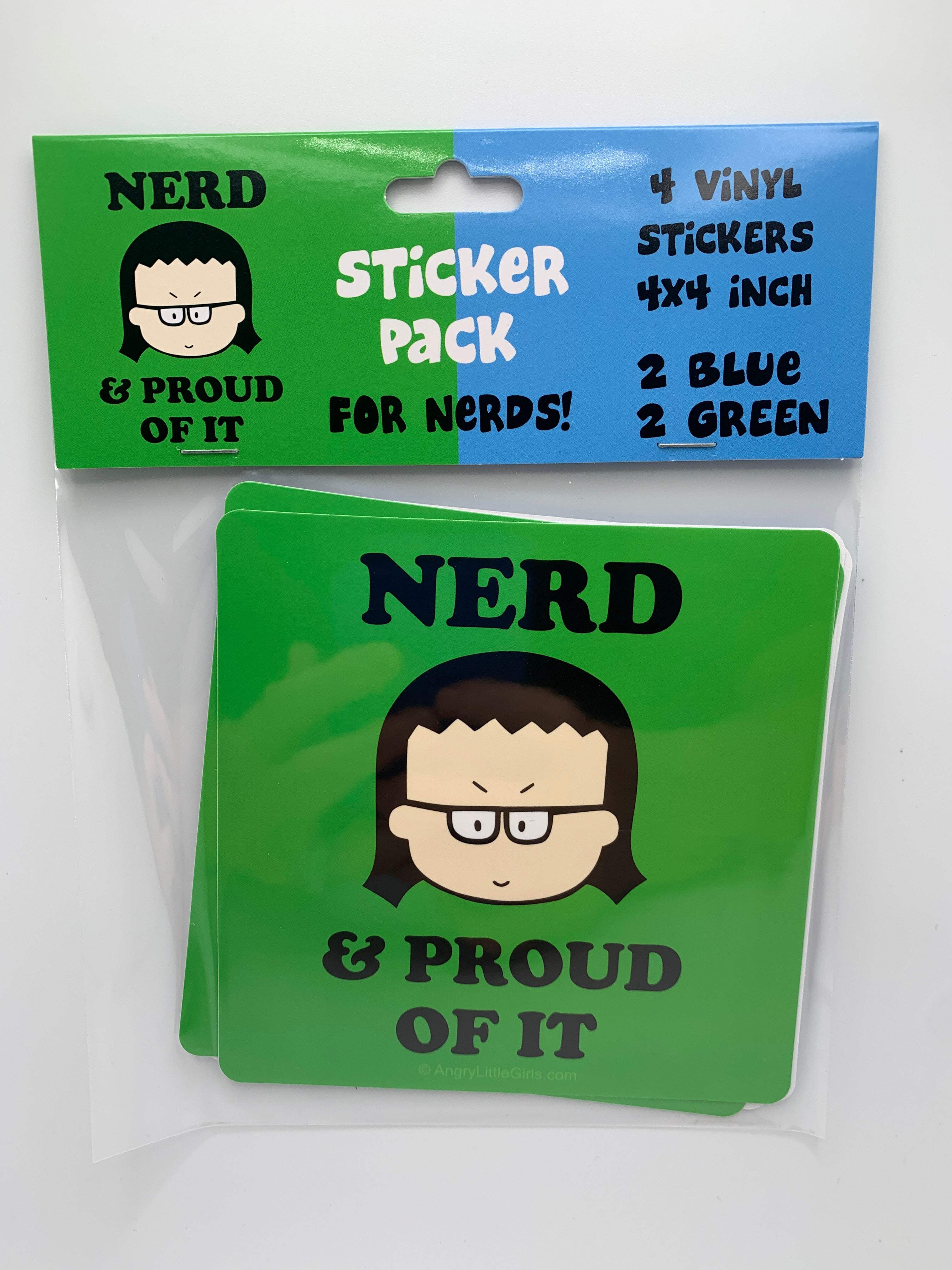 Sticker Pack Nerd and Proud Of It (Kim) - Walmart.com