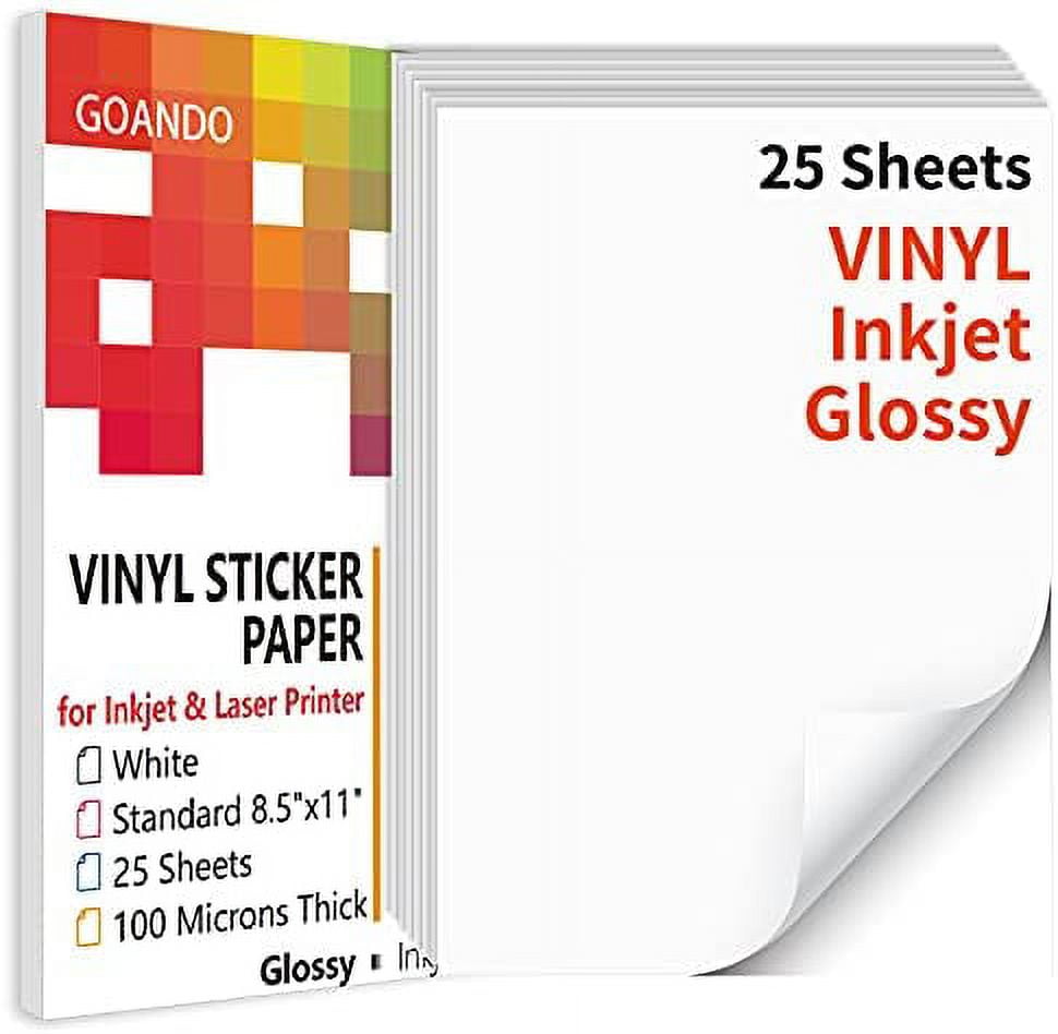 Sticker Paper For Inkjet Printer Glossy Printable Vinyl Sticker Paper