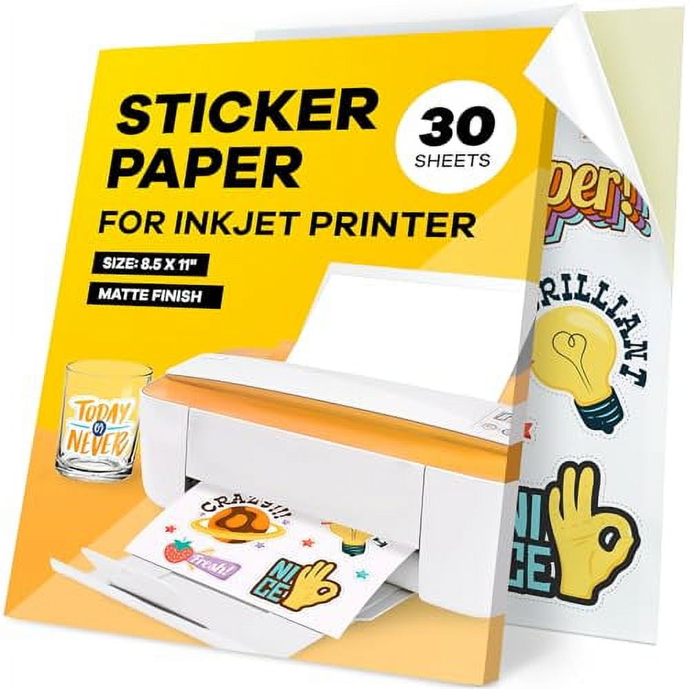 Sticker Paper - Sticker Paper for Inkjet Printer - Vinyl Sticker Paper ...