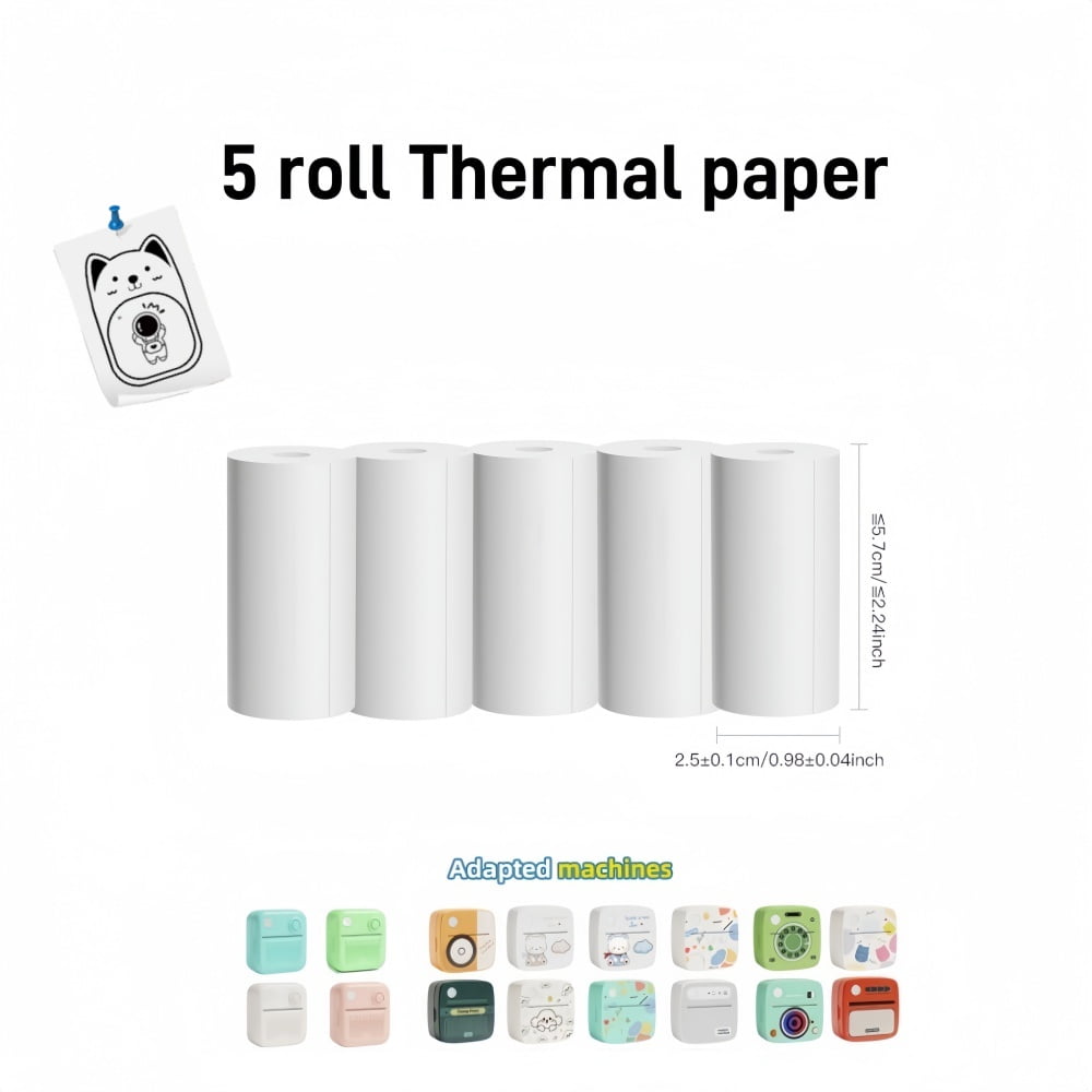 Sticker Paper for Mini Printer Label Sticker Paper Color Thermal Paper ...