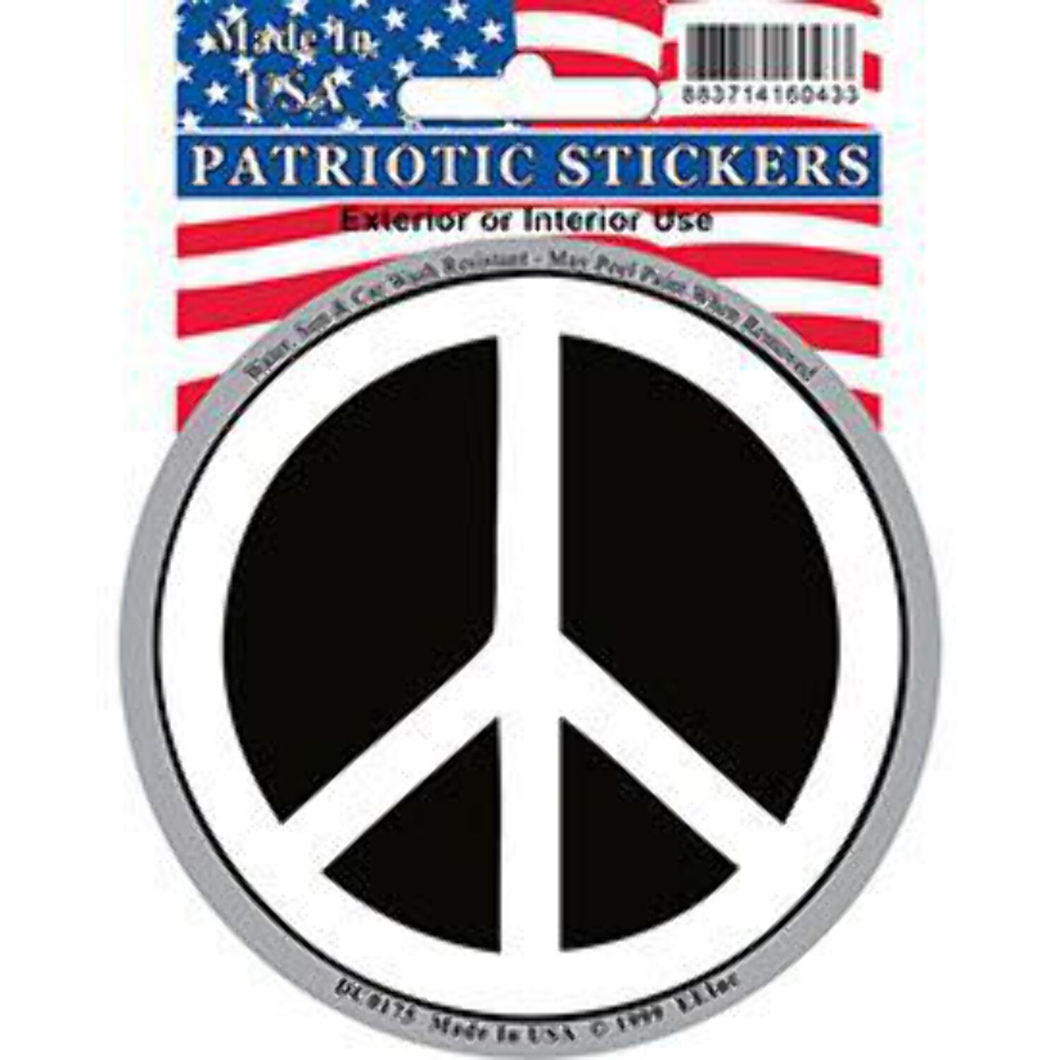 Sticker Peace Sign (3-1/2) - Walmart.com