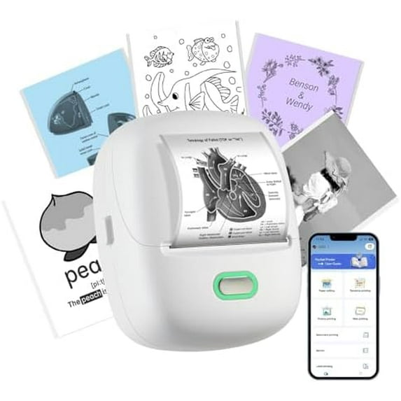 Sticker Printer Mini Printer S002 PrintPods Bluetooth Portable Sticker ...