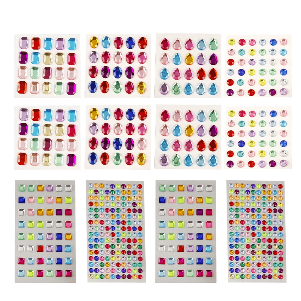 Sticker Rhinestone Kids Crystal Gems Jewels Self Adhesive Stickers ...