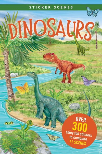 Pre-Owned Sticker Scenes - Dinosaurs (Create 11 Scenes Using Over 300 ...